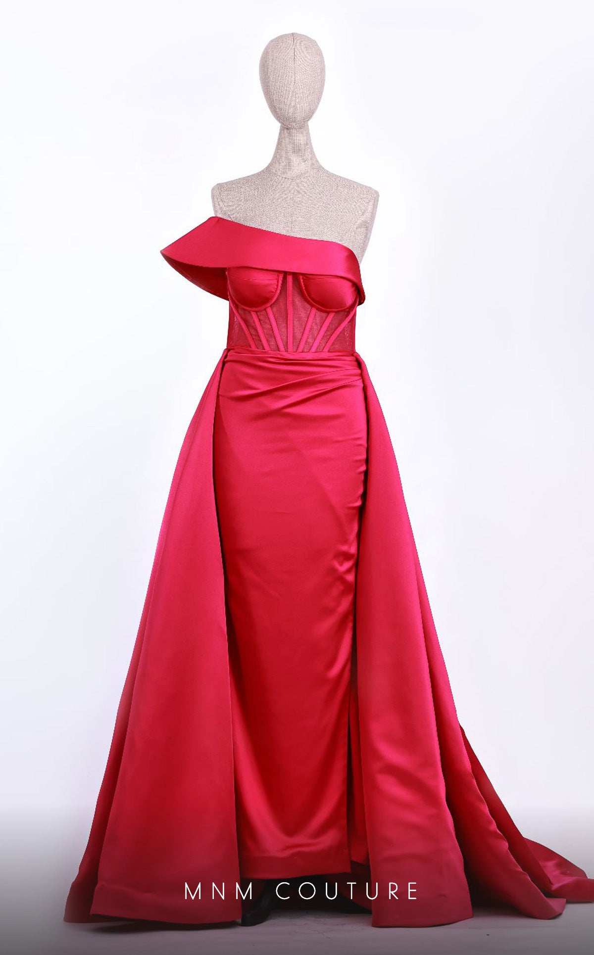 Shop GLAM by MNM Couture S7165 One-Shoulder Sweetheart Gown – CoutureShopLA